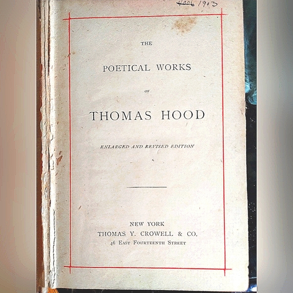 Thomas Hood | Other | Thomas Hood Poetical Poems | Poshmark